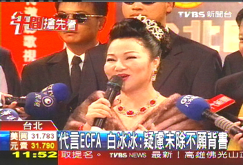 ECFA／代言ECFA 白冰冰：疑慮未除不願背書│TVBS新聞網