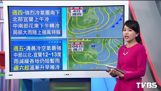 強烈冷氣團下探12度 各地有雨山區雨多│TVBS新聞網