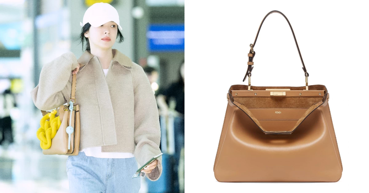 宋慧喬「登機裝、登機包」全是FENDI～腳下混搭Converse高筒帆布鞋，「機場穿搭」再掀話題|女人我最大