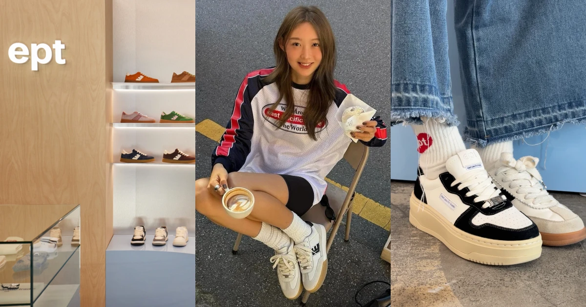 不只快閃！韓國人氣小白鞋EPT 開旗艦店啦！首推「台灣限定色」德訓鞋、滑板鞋，還有機會整筆免費|女人我最大