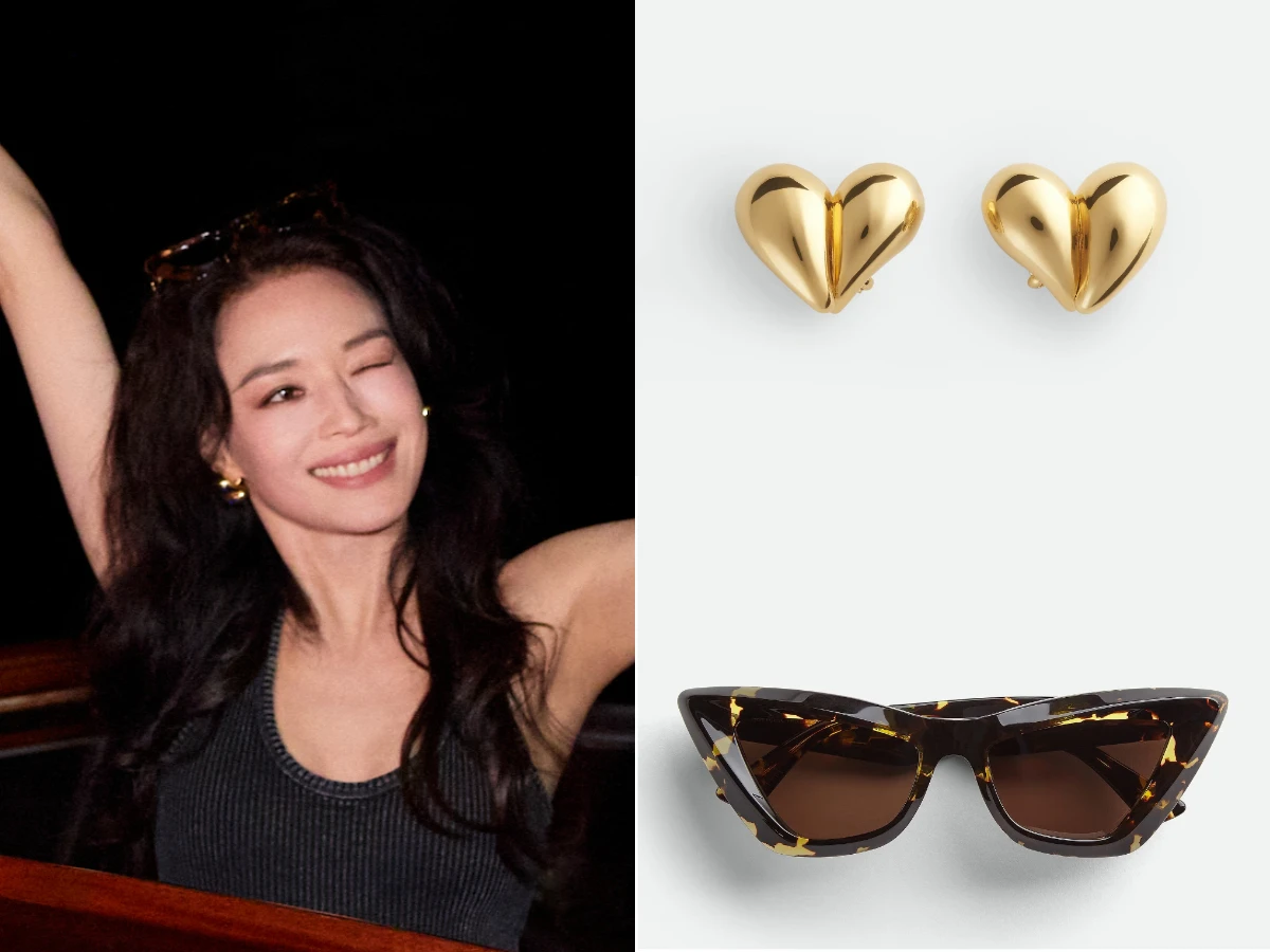 舒淇寬褲穿搭，全網問翻！私服美曬「BV編織大包」，腳上球鞋是超模愛用款|女人我最大