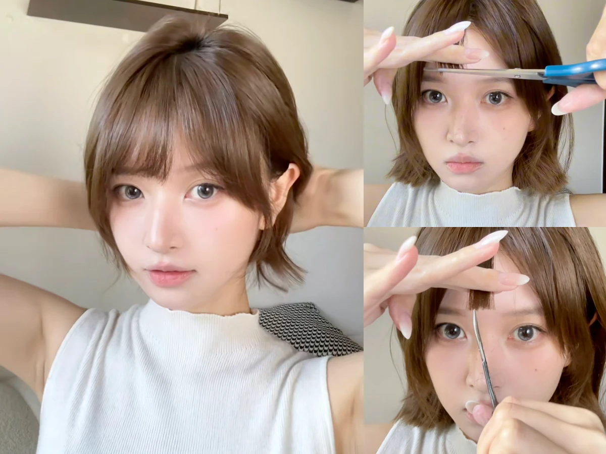 韓系瀏海自己剪！DIY「剪瀏海」教學，省時又省錢，零失敗率一次就成功！|女人我最大