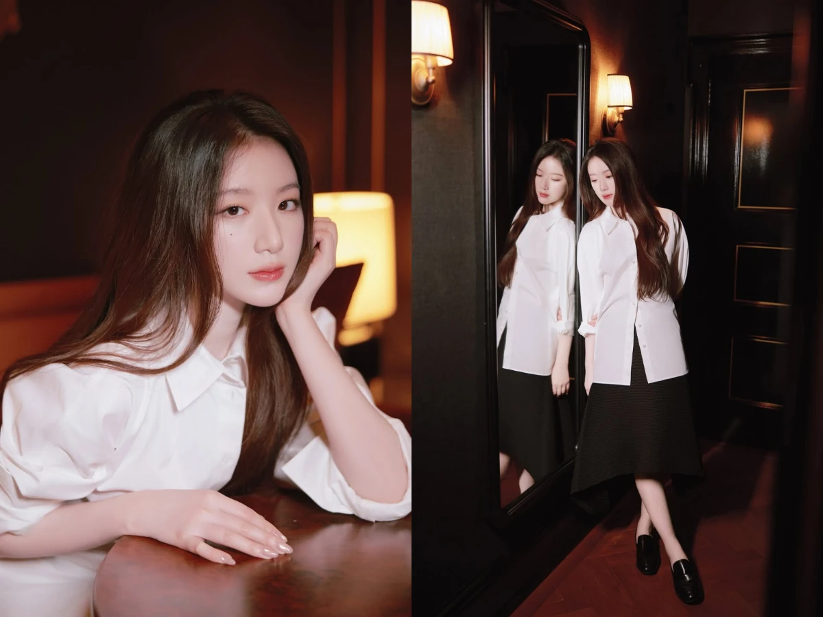 舒華COS看秀照曝光！深夜曬照美暈粉絲，白襯衫穿搭美成一幅畫|女人我最大