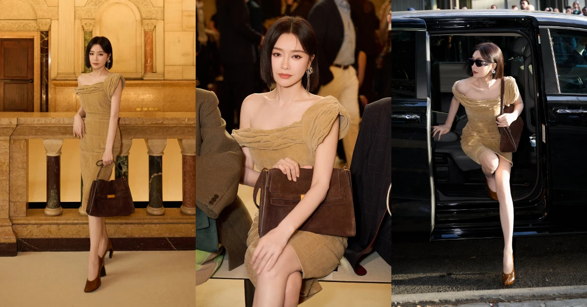 秦嵐生圖美到不科學！不規則長裙+麂皮包出席Tory Burch 2026春夏，網讚：優雅到封神|女人我最大