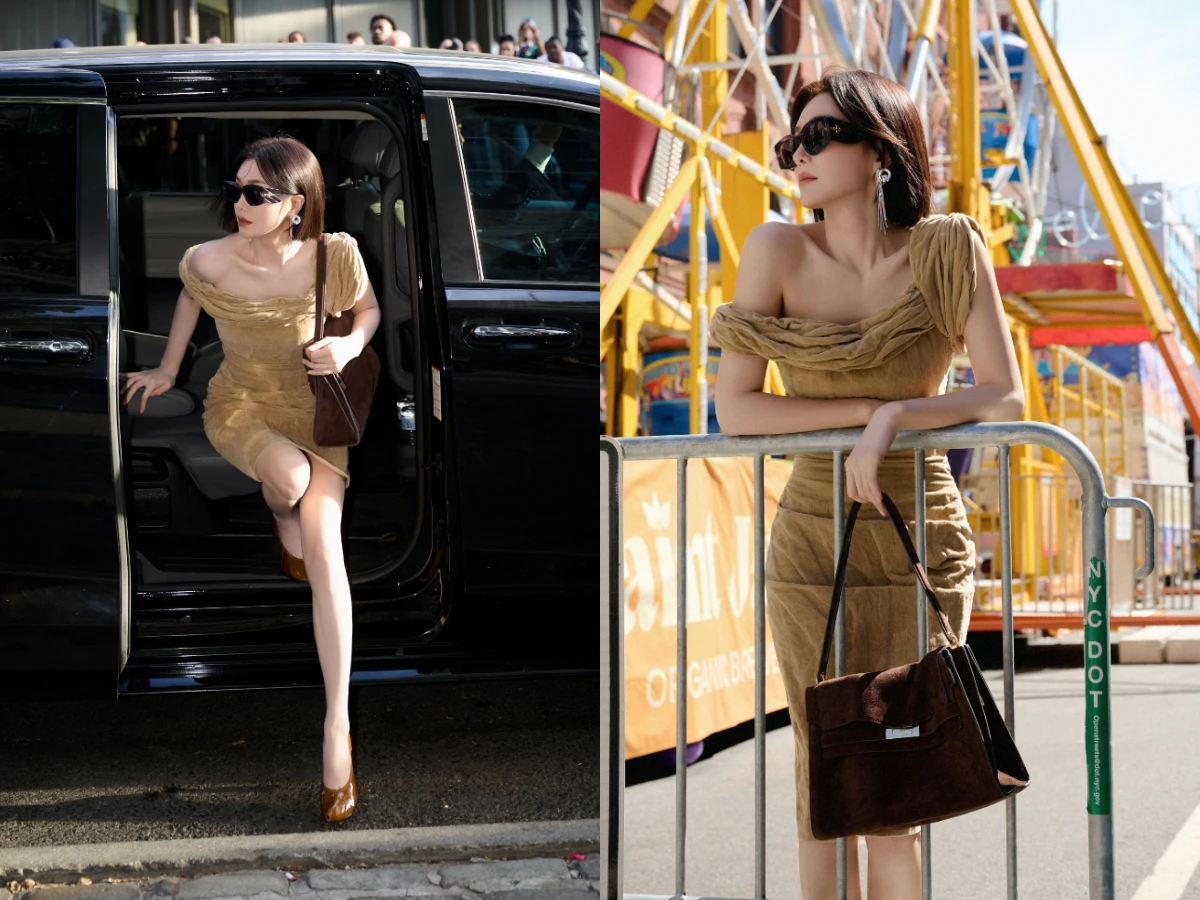 秦嵐生圖美到不科學！不規則長裙+麂皮包出席Tory Burch 2026春夏，網讚：優雅到封神|女人我最大