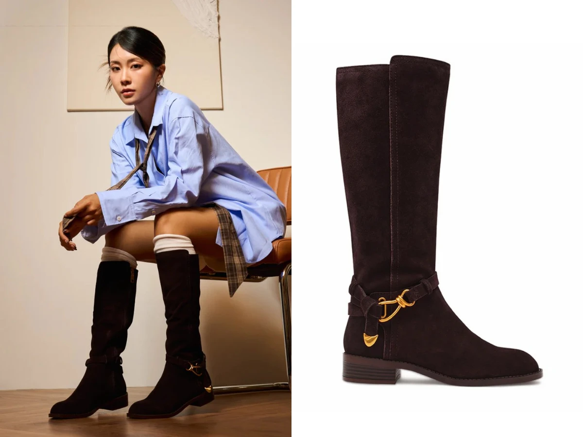 LISA演唱會長靴是小CK！4.5cm跟高輕量又顯腿長，秋冬都要收一雙咖啡色美鞋|女人我最大