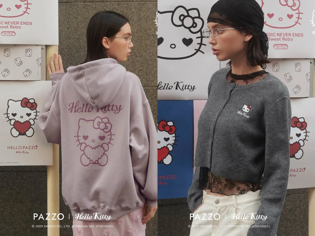 PAZZO聯名「愛心眼HELLO KITTY」超可愛！怪奇物語「全球唯一報紙拍貼機」，只在華山快閃店|女人我最大
