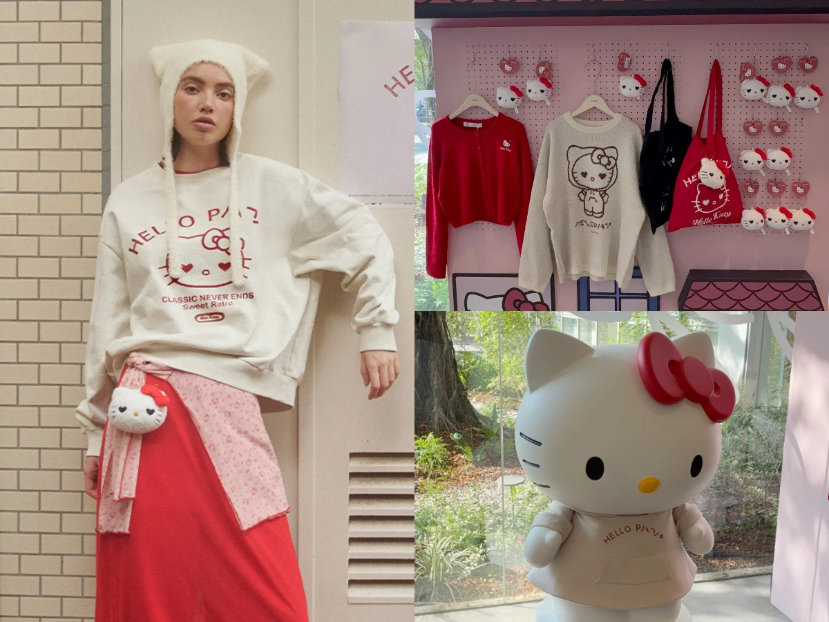 PAZZO聯名「愛心眼HELLO KITTY」超可愛！怪奇物語「全球唯一報紙拍貼機」，只在華山快閃店|女人我最大