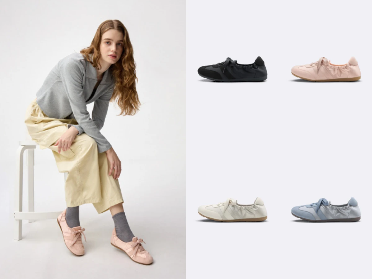GU「芭蕾舞運動鞋」有新款！免綁鞋帶好穿脫，日本女生大推：超耐走！台灣開賣時間公開|女人我最大